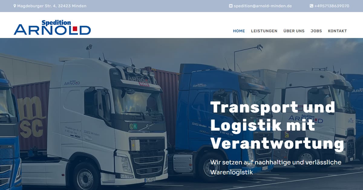 Spedition Arnold - Transport im Nah- und Fernverkehr